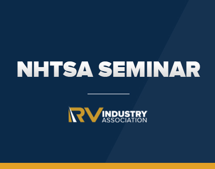 Join The NHTSA Visit On June 4 | RVIA